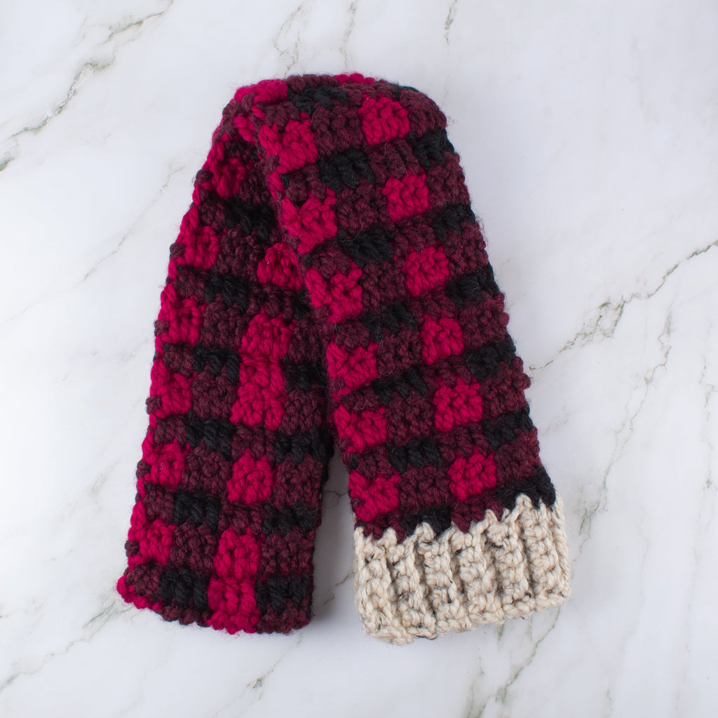 Red and Black Buffalo Plaid Scarf – Zuri Craftworks